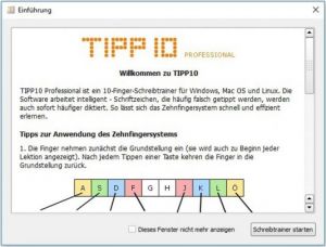 Tipptrainer Software gratis 👉 Jetzt die Vollversion kostenlos runterladen