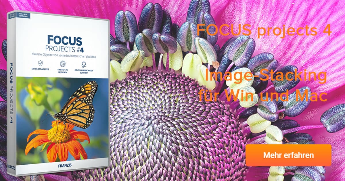 focus projects 4 von Franzis 👉 professionelles Focus-Stacking